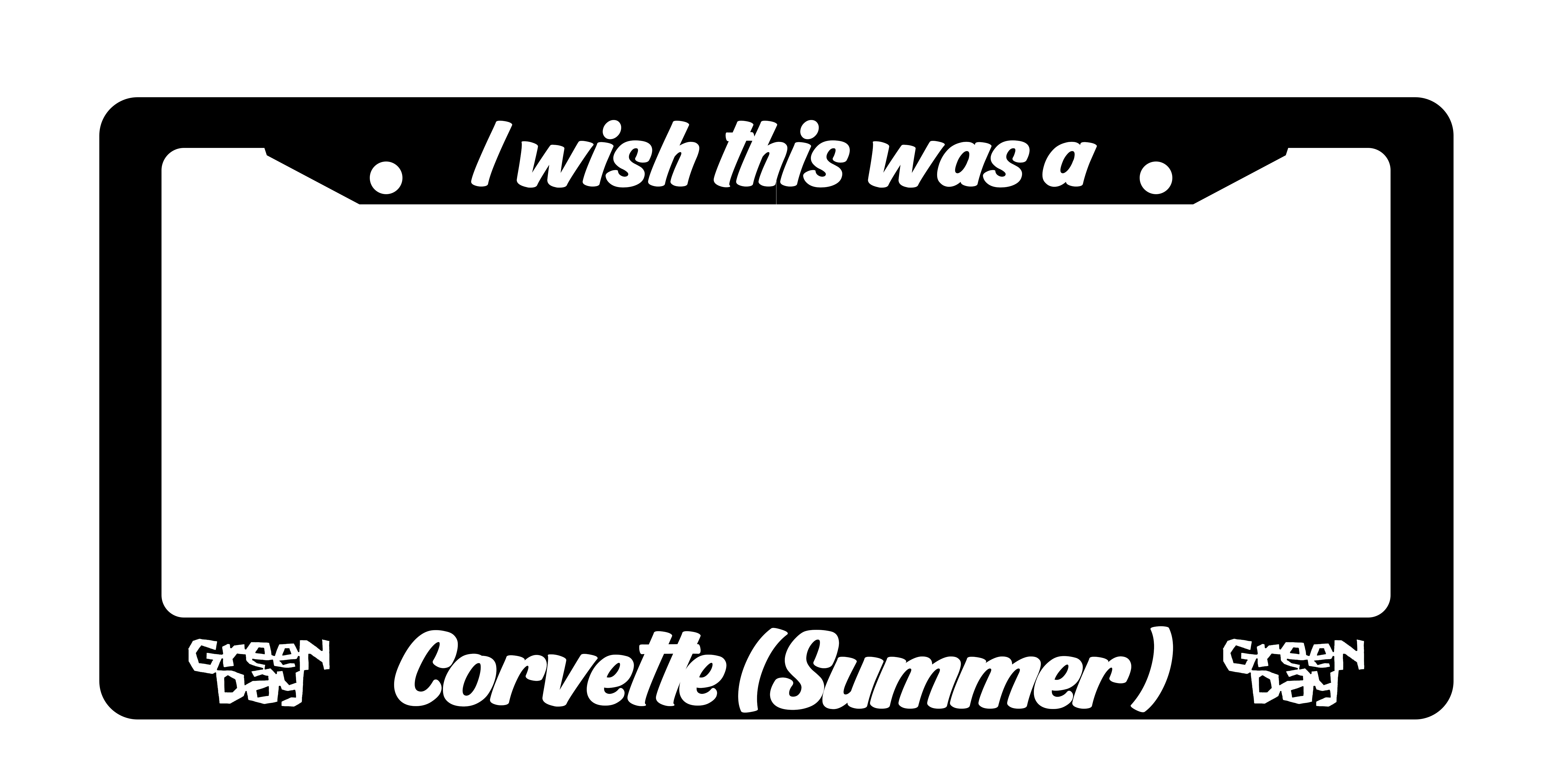 Corvette Summer License Plate Frame – Warner Music Canada